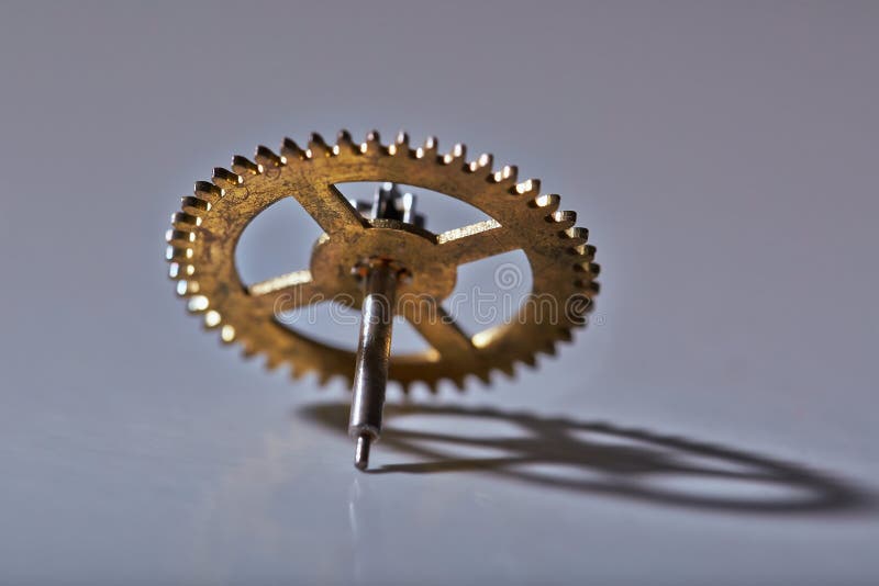 Small old cogwheel stock photo. Image of equipment, brass - 131351448