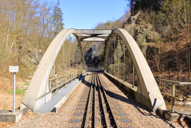 Small Old Rusty Steel Train Trestle Bridge Stock Photo - Image of line ...