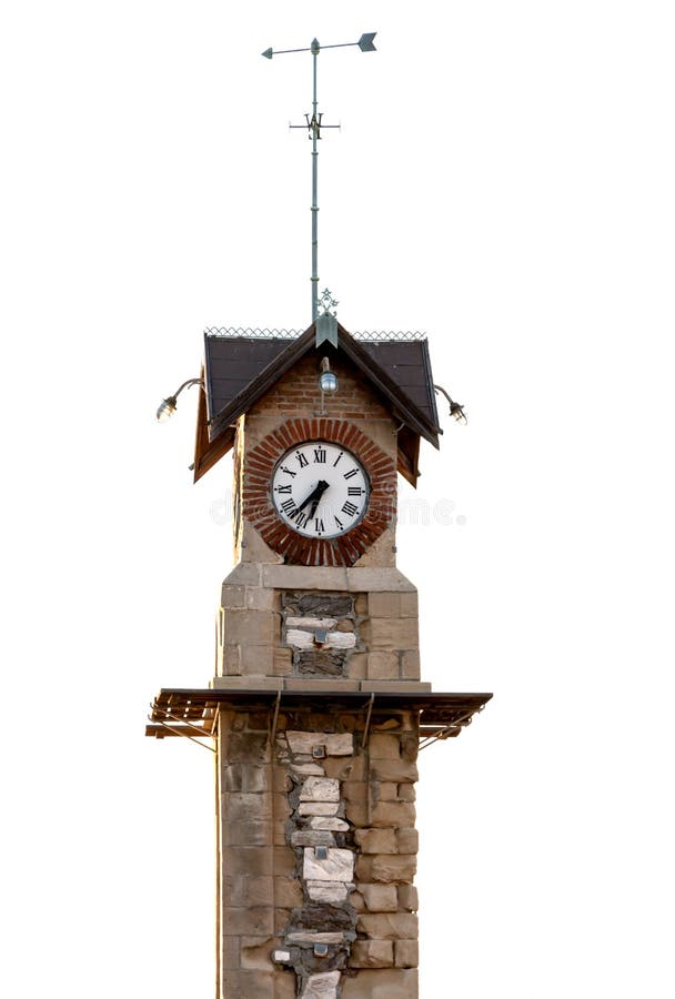 Old stone clock tower stock photo. Image of building - 12214090