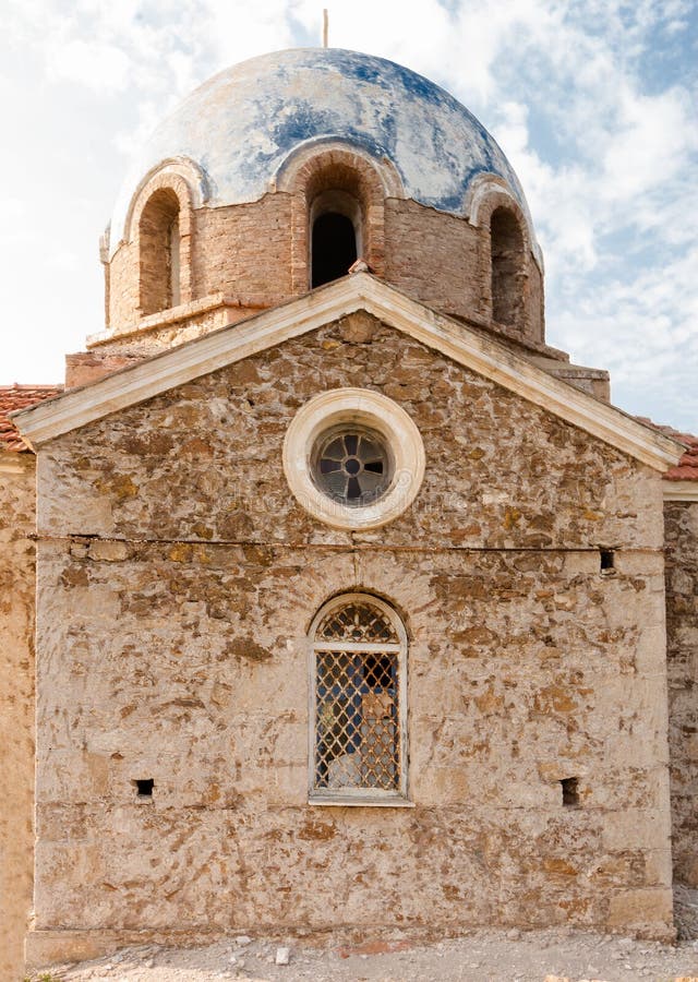 Small old stone temple. stock photo. Image of christian - 126665382