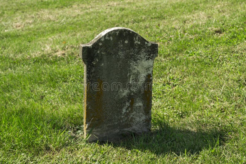 Small Old Weathered Cemetery Stone Stock Photo - Image of forgotten ...