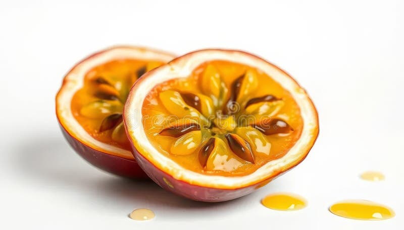 Small Orange Fruit with a Yellow Center Stock Image - Image of orange ...