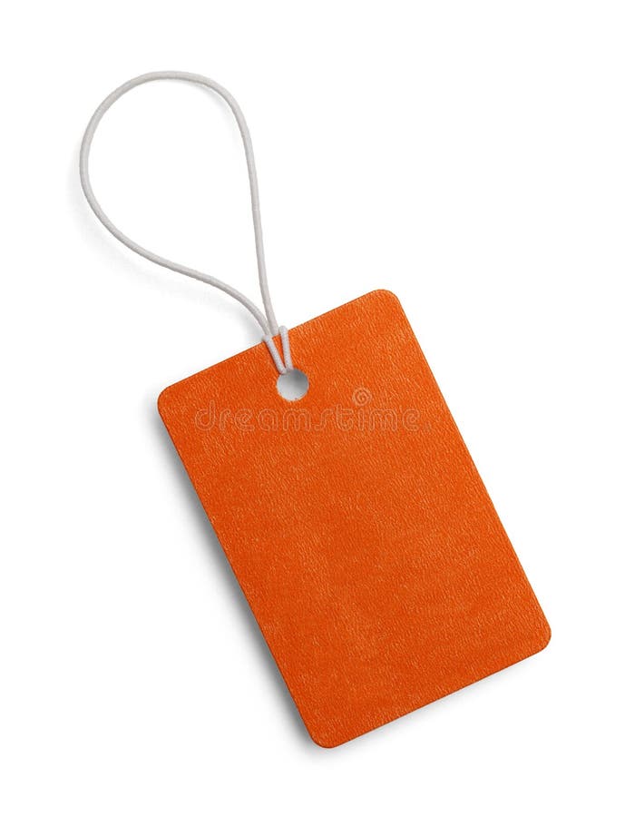 Small Orange Tag stock photo. Image of element, activity - 41043128