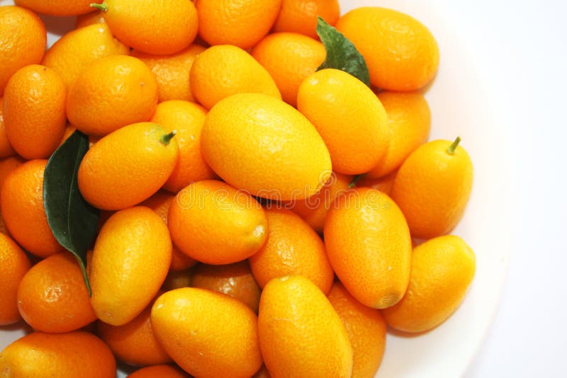 Small Oranges on the White Background. Stock Photo - Image of healthy ...