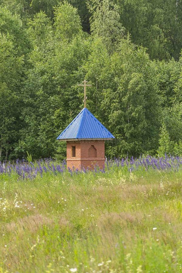 A small orthodox chapel stock image. Image of religion - 269441339