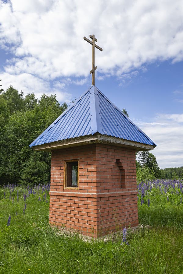 A small orthodox chapel stock image. Image of scenic - 280767733