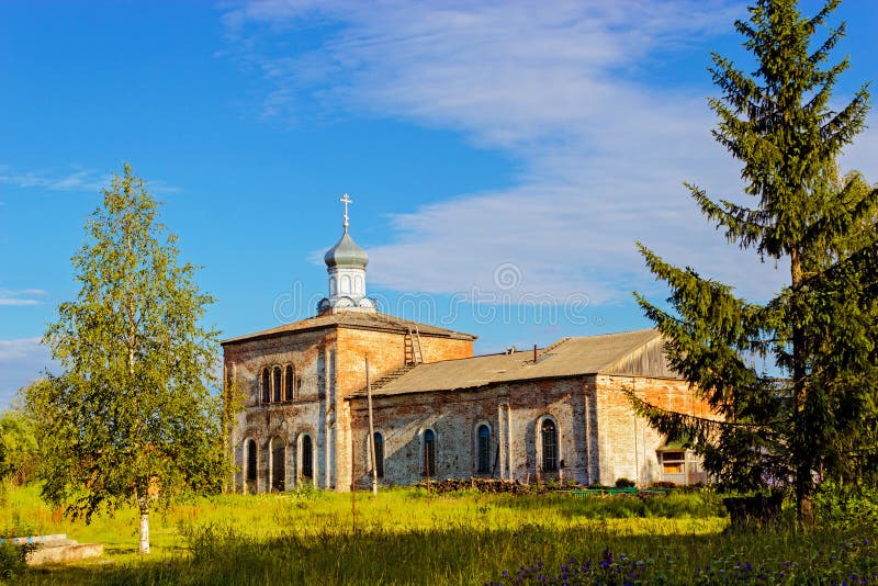 Small orthodox church stock image. Image of buildings - 68584953