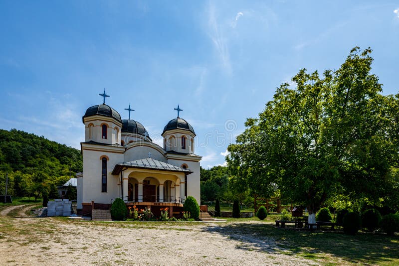 Small Orthodox Church in Romania Stock Image - Image of architecture ...