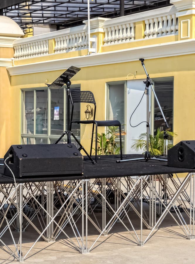 Small Outdoor Music Stage stock image. Image of solo - 50690649