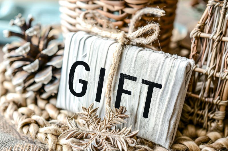 Small Package Envelope with Gift Lettering Positioned on a Table ...