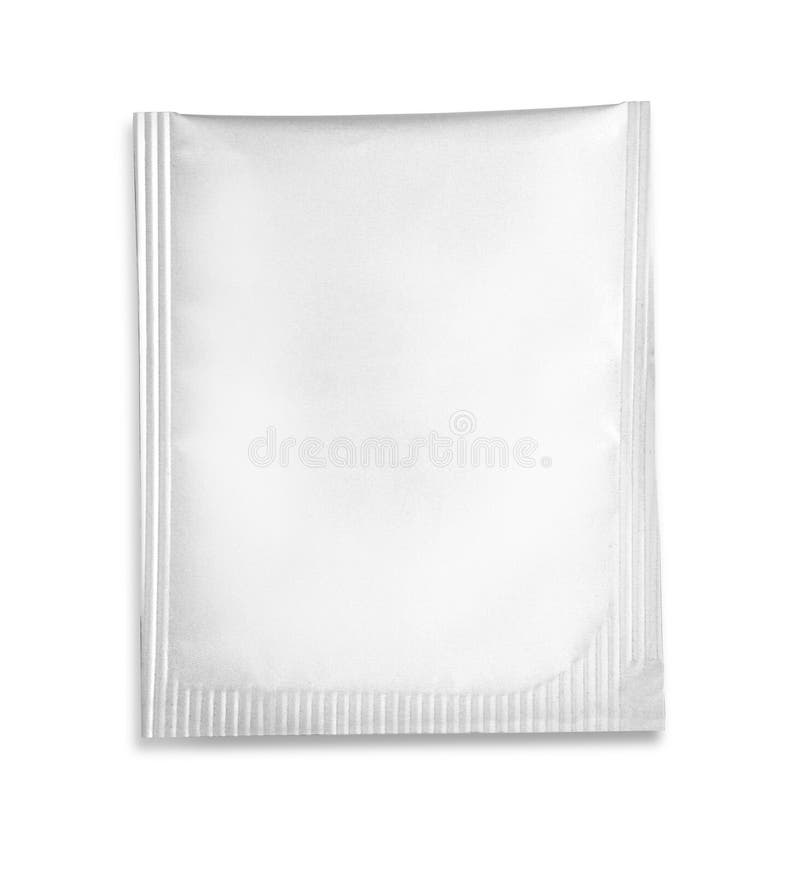 Small Packets Isolated on White Stock Photo - Image of clean, coffee ...