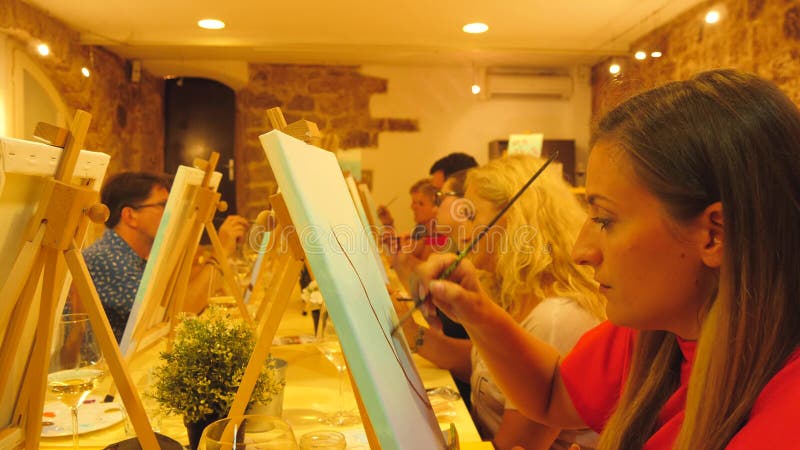 Art Painting Workshop. Art Studio or Class for Artist, Creativity ...