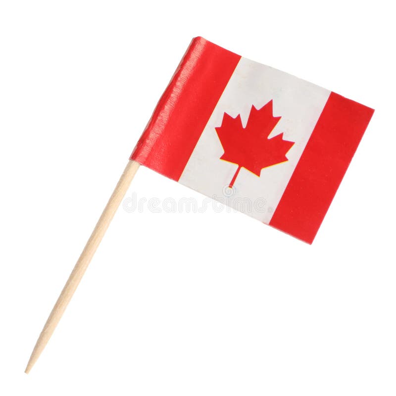 Small Paper Flag Canada Isolated White Stock Photos - Free & Royalty ...