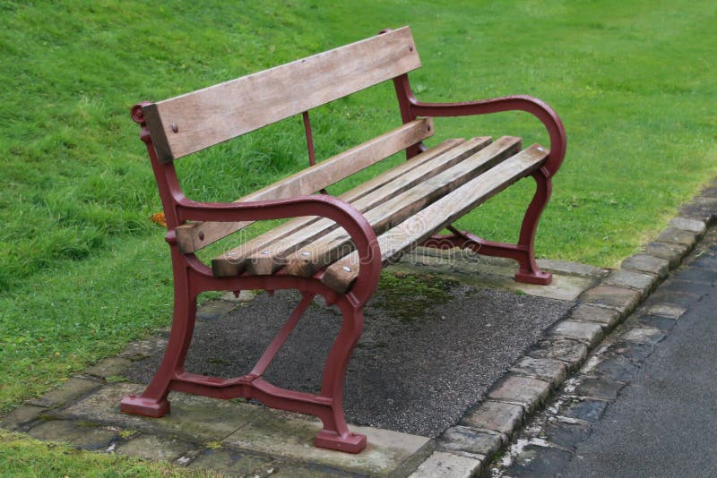 Small park bench stock image. Image of parkland, frame - 155719265