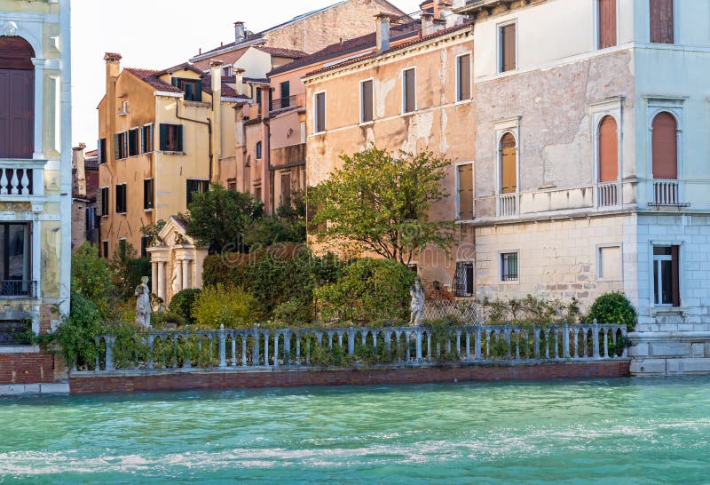 Small park in Venice stock photo. Image of canal, plants - 172544274