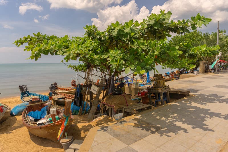This is a Small Part of the Public Beach in Jomtien Stock Photo - Image ...