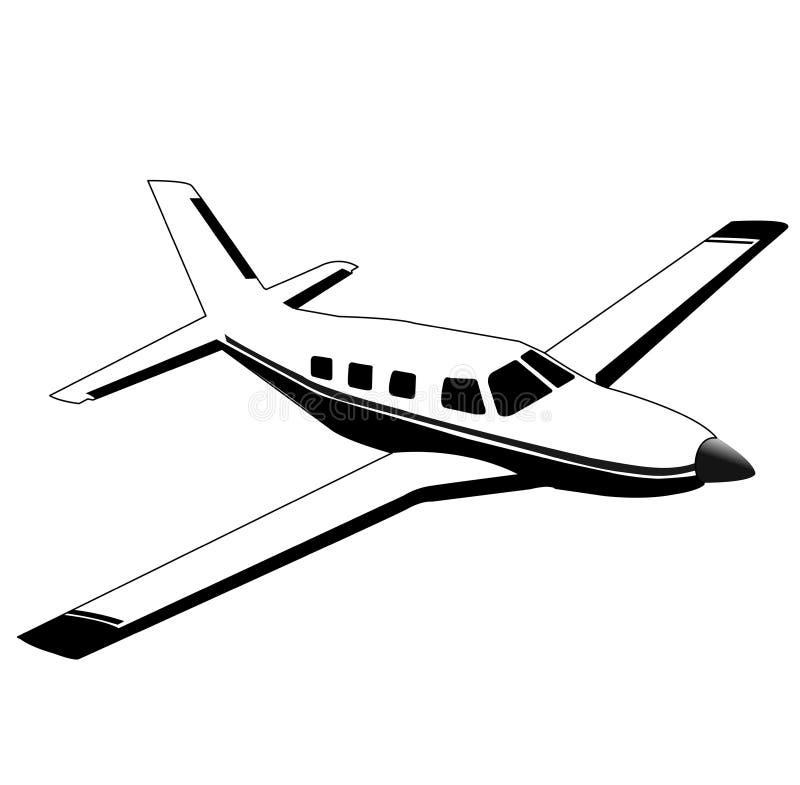 Small Single Engine Propeller Aircraft Stock Illustrations – 275 Small ...