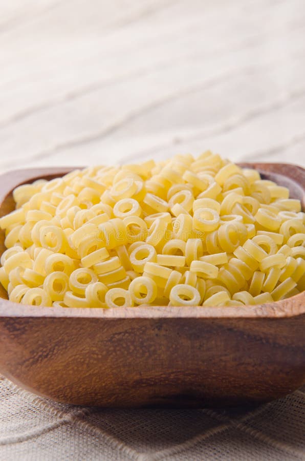 Anellini pasta rings stock photo. Image of table, traditional - 29825814