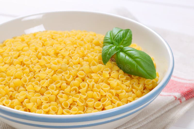 Small pasta shells stock photo. Image of hard, bowl, portion - 95711198