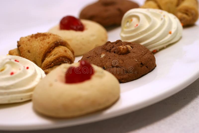 Small pastry on dish stock image. Image of healthy, candle - 4267417