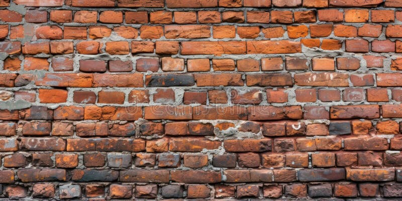 Patch of Paint on Red Brick Wall Stock Photo - Image of decay, brick ...