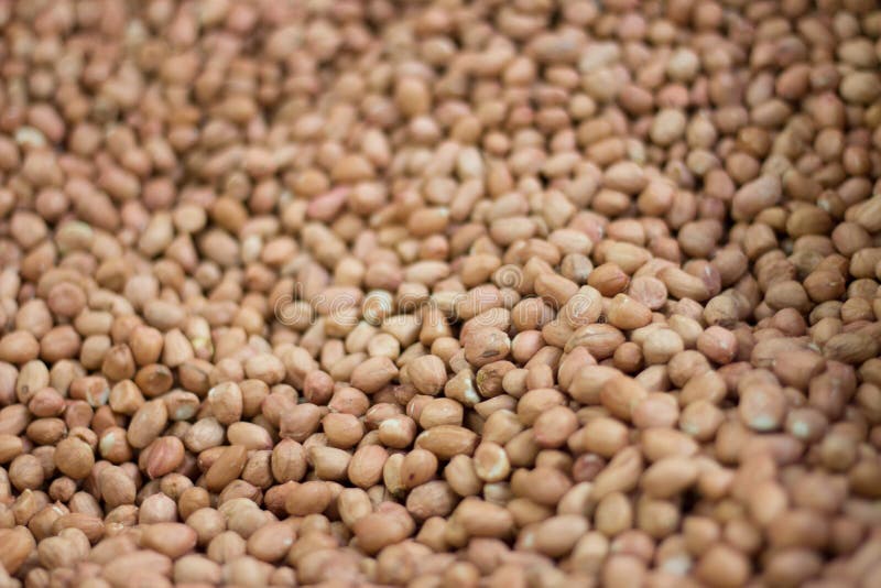 Small Peanuts for Backgroung Top View Unfocused. Stock Image - Image of ...