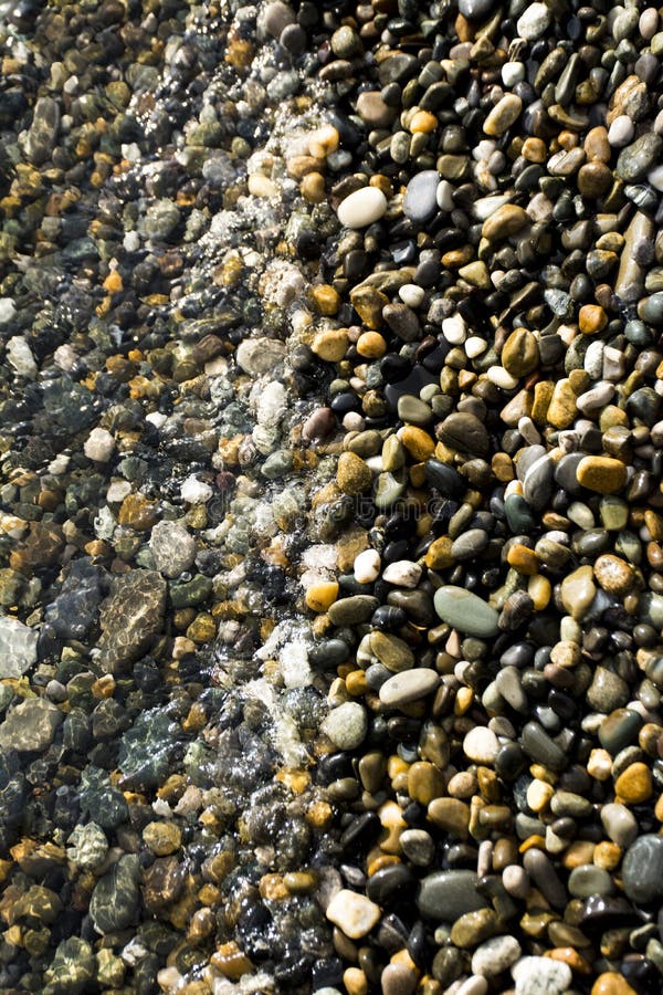 Small pebbles background stock photo. Image of leaves - 127687440