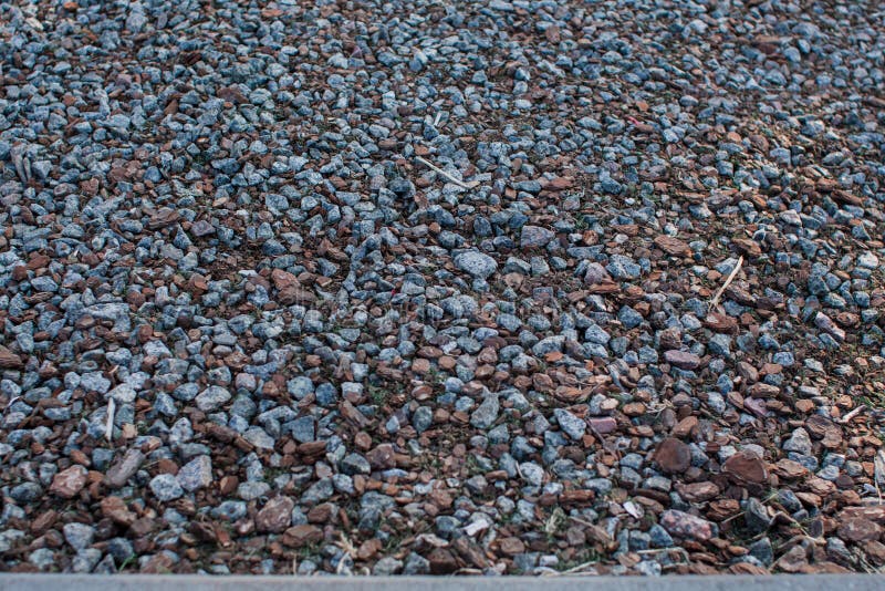 Small Pebbles in the Park on the Ground Stock Photo - Image of material ...
