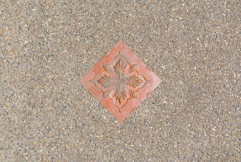 Small Pebbles, Stone Floors, Background Texture and Red Tiles Stock ...