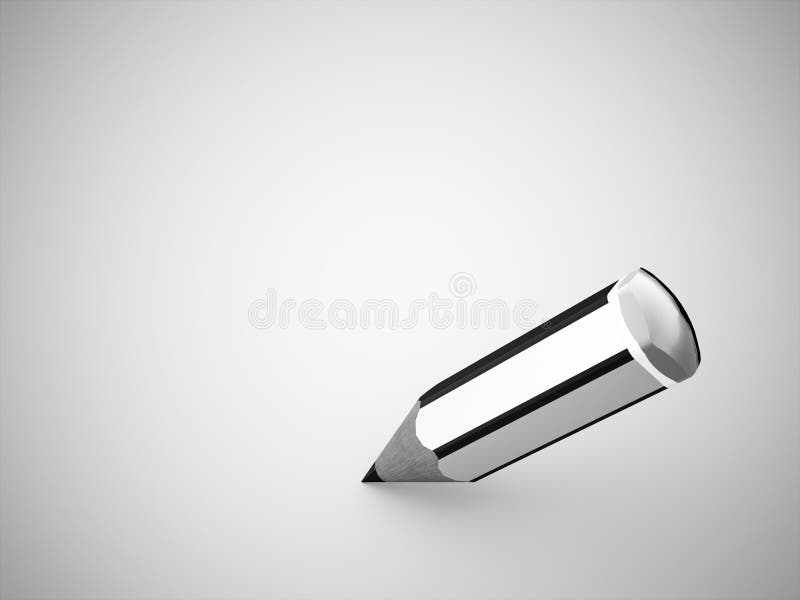 Small pencil on black stock illustration. Illustration of business ...
