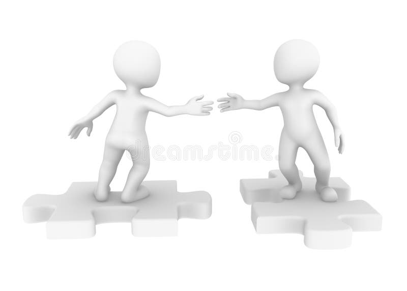 3d Small People with Tools. Stock Illustration - Illustration of worker ...