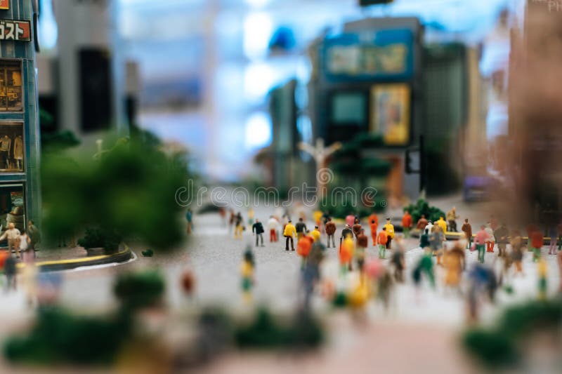 Small People or Small People Walk on Many Streets Stock Photo - Image ...