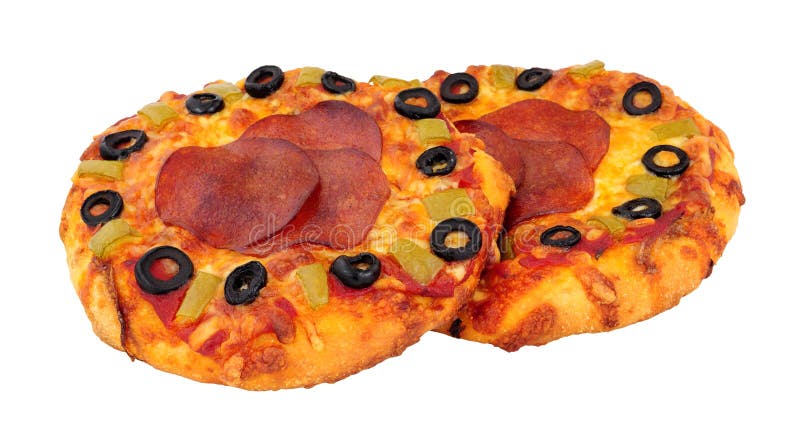 Small Pepperoni Flatbread Pizza Stock Image - Image of peppery, round ...