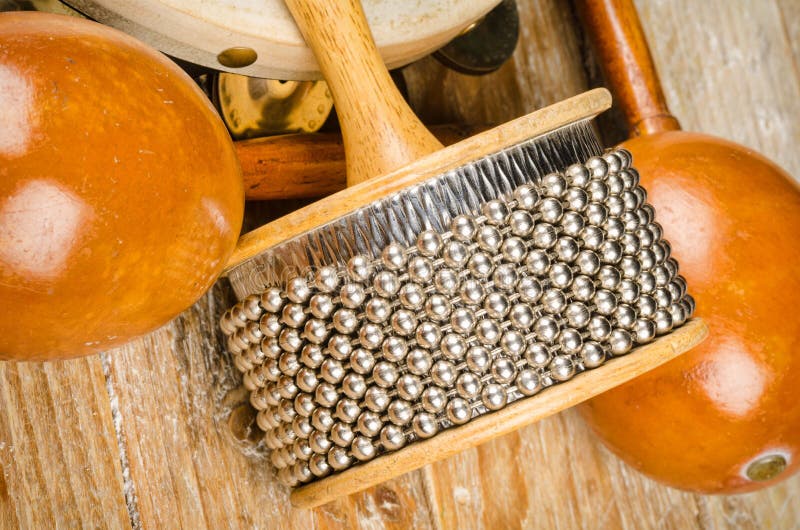 Small Percussion Instruments Stock Photo - Image of still, tambourine ...