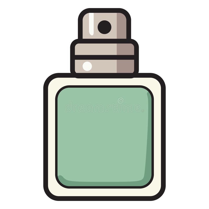 A Small Perfume Bottle Flat Icon Stock Vector - Illustration of soft ...