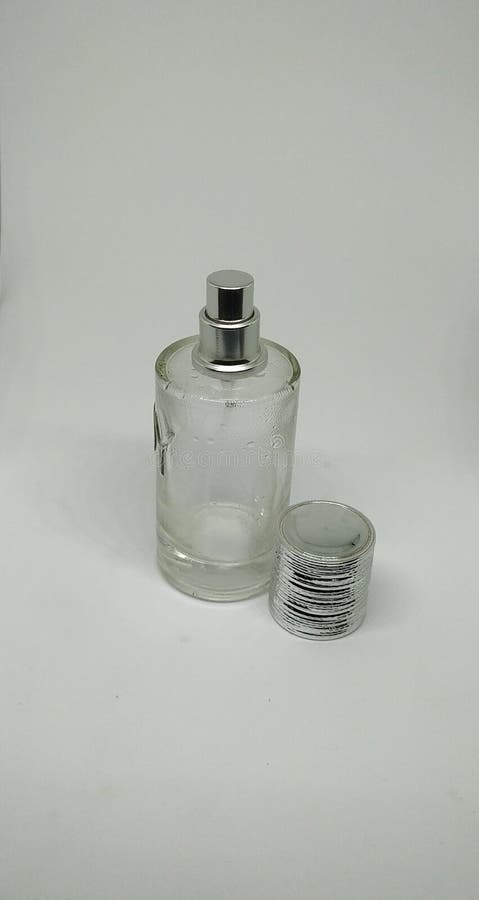 Small Perfume Bottle Isolated on White Background Stock Photo - Image ...