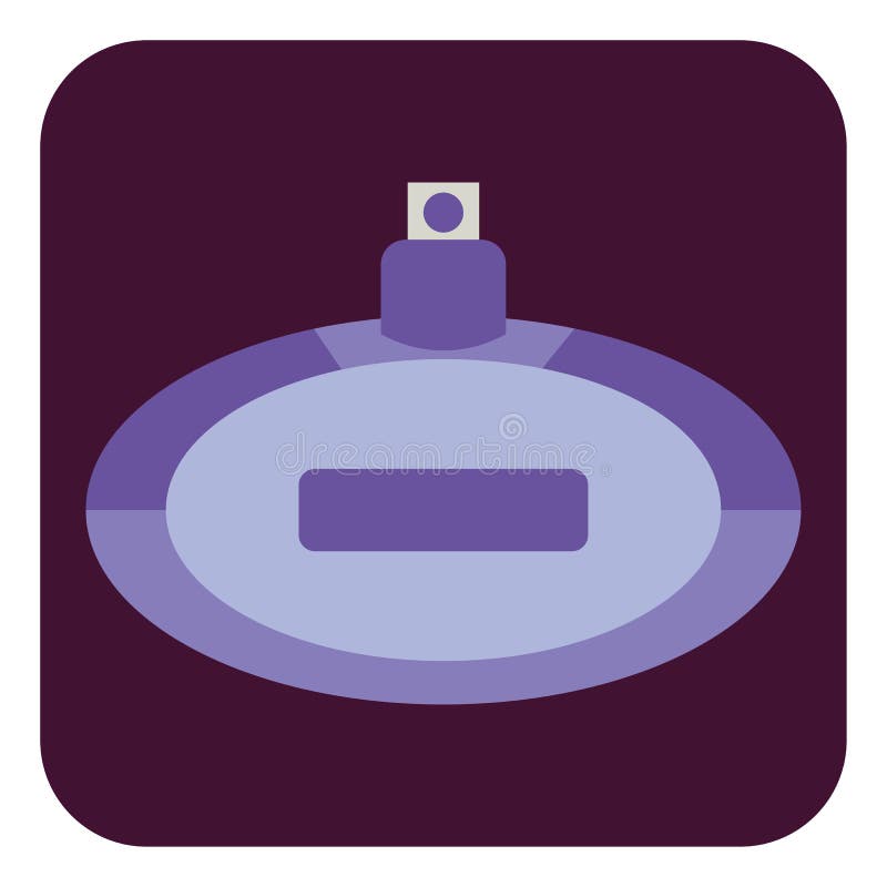 Small perfume, icon stock vector. Illustration of vintage - 260371028