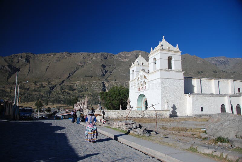 Small Peruvian town stock image. Image of historic, hill - 13344159