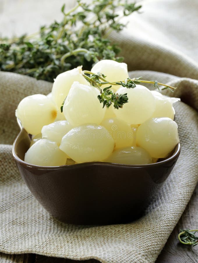 Small pickled pearl onions stock image. Image of ingredient - 30658283