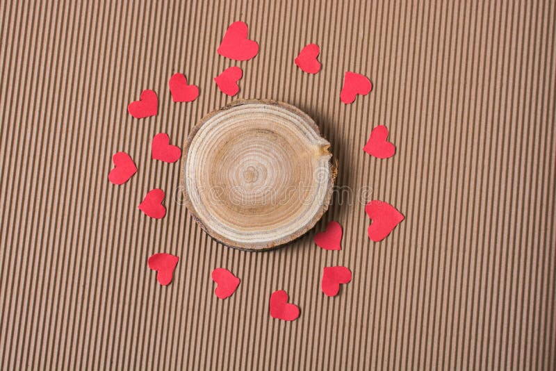 Small Piece of Cut Wood Log in Round Shape Stock Photo - Image of ...