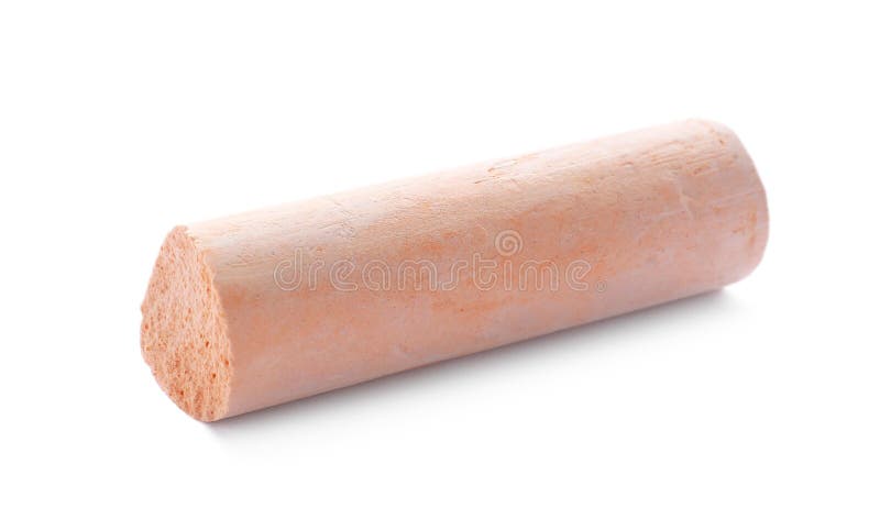 Small Piece of Orange Chalk Isolated Stock Image - Image of note ...