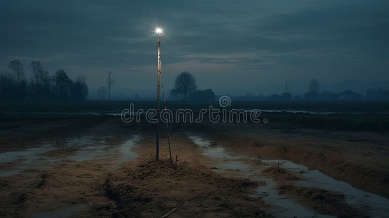 Dutch Landscape Lamp Post: a Photobashing Artwork Depicting Rural Life ...