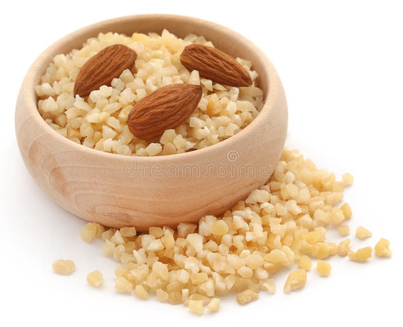 Small Pieces of Chopped Almonds Stock Photo - Image of food, nature ...