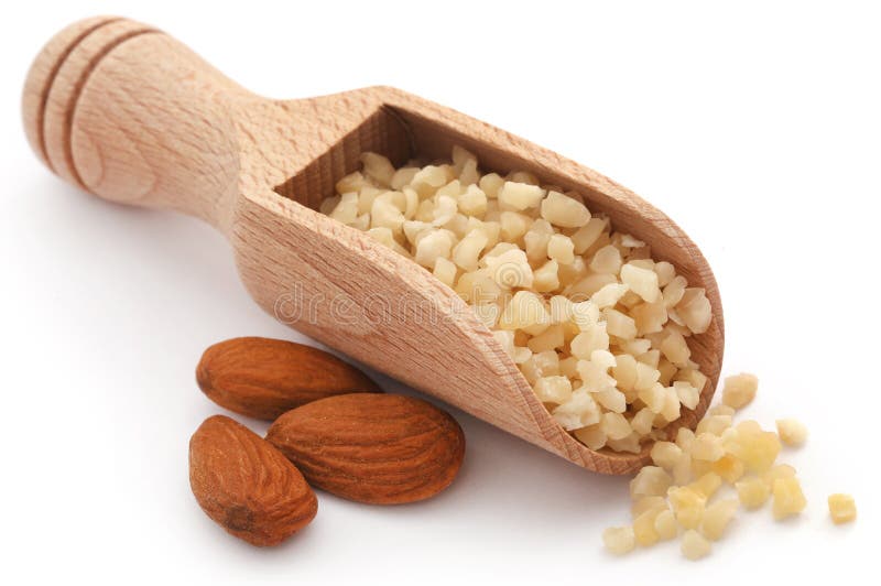Small Pieces of Chopped Almonds Stock Image - Image of ingredient ...