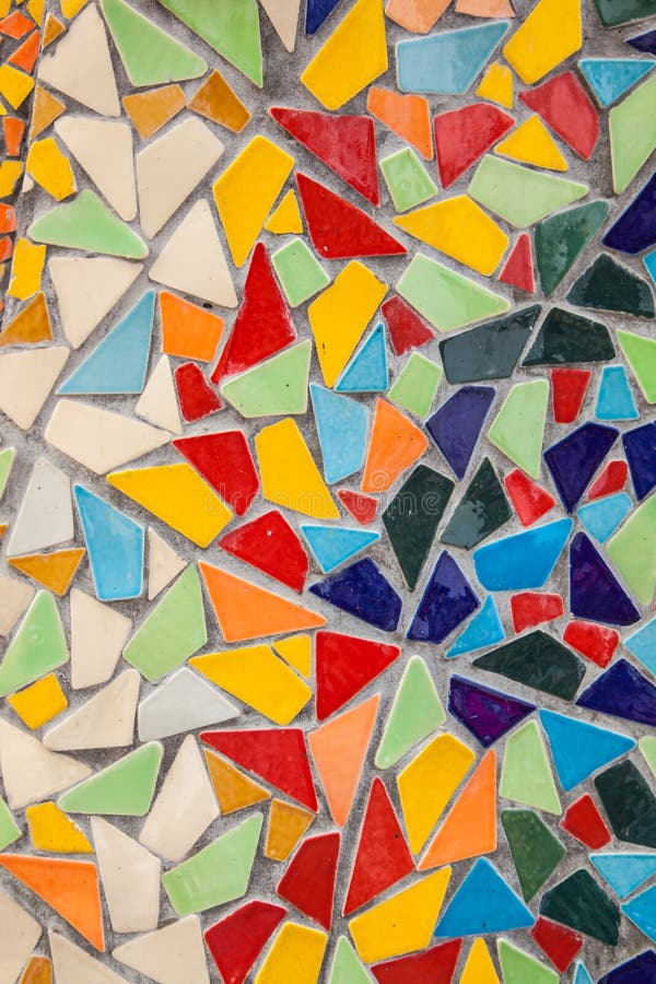 Small Pieces of Multi-colored Tiles Stock Image - Image of empty ...