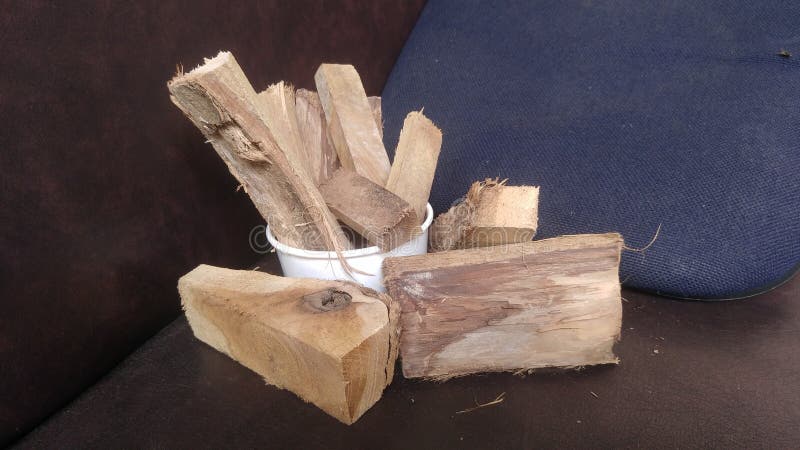 Small Pieces of Wood Scattered in the Corner of the Chair Stock Photo ...