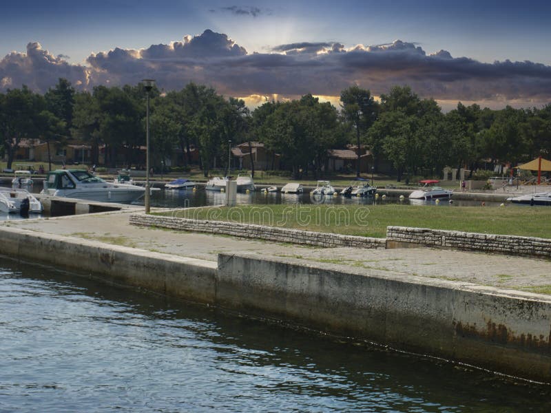 A Small Pier at the Coast in Summertime Stock Image - Image of shore ...