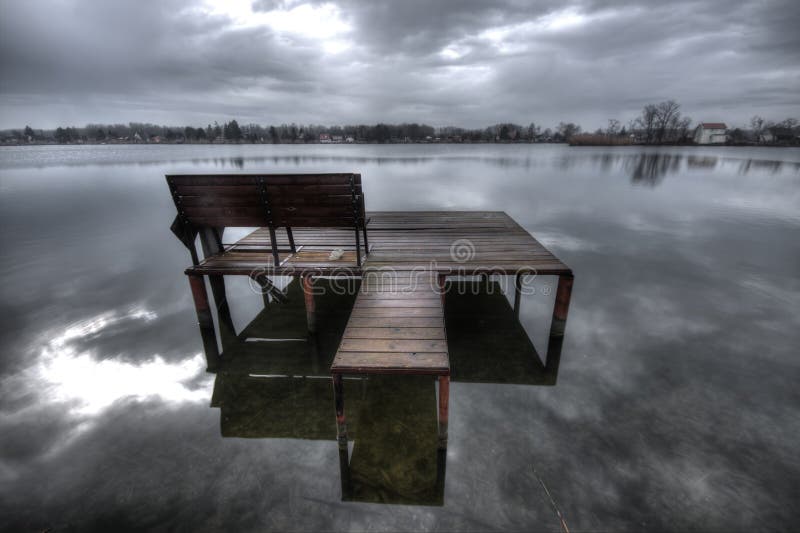 Small pier stock image. Image of pier, autumn, fishing - 40783405