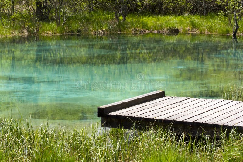 Small pier stock photo. Image of slovenia, small, horizontal - 32001864