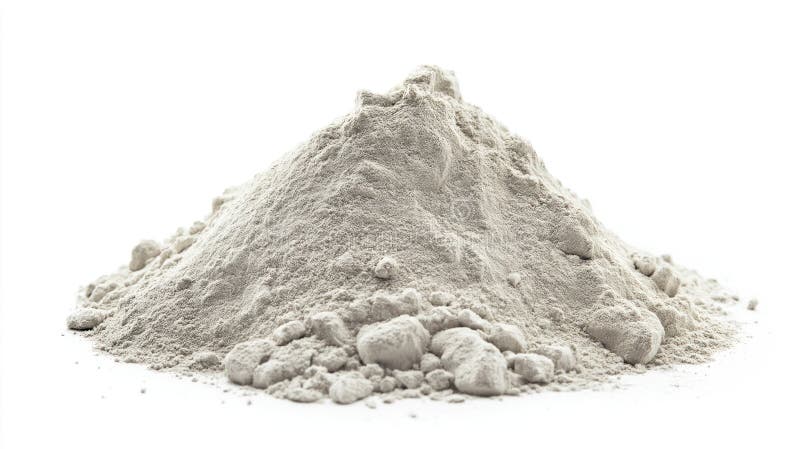 Small Pile of White Powder on Flat Surface, Possibly Cement or Gypsum ...